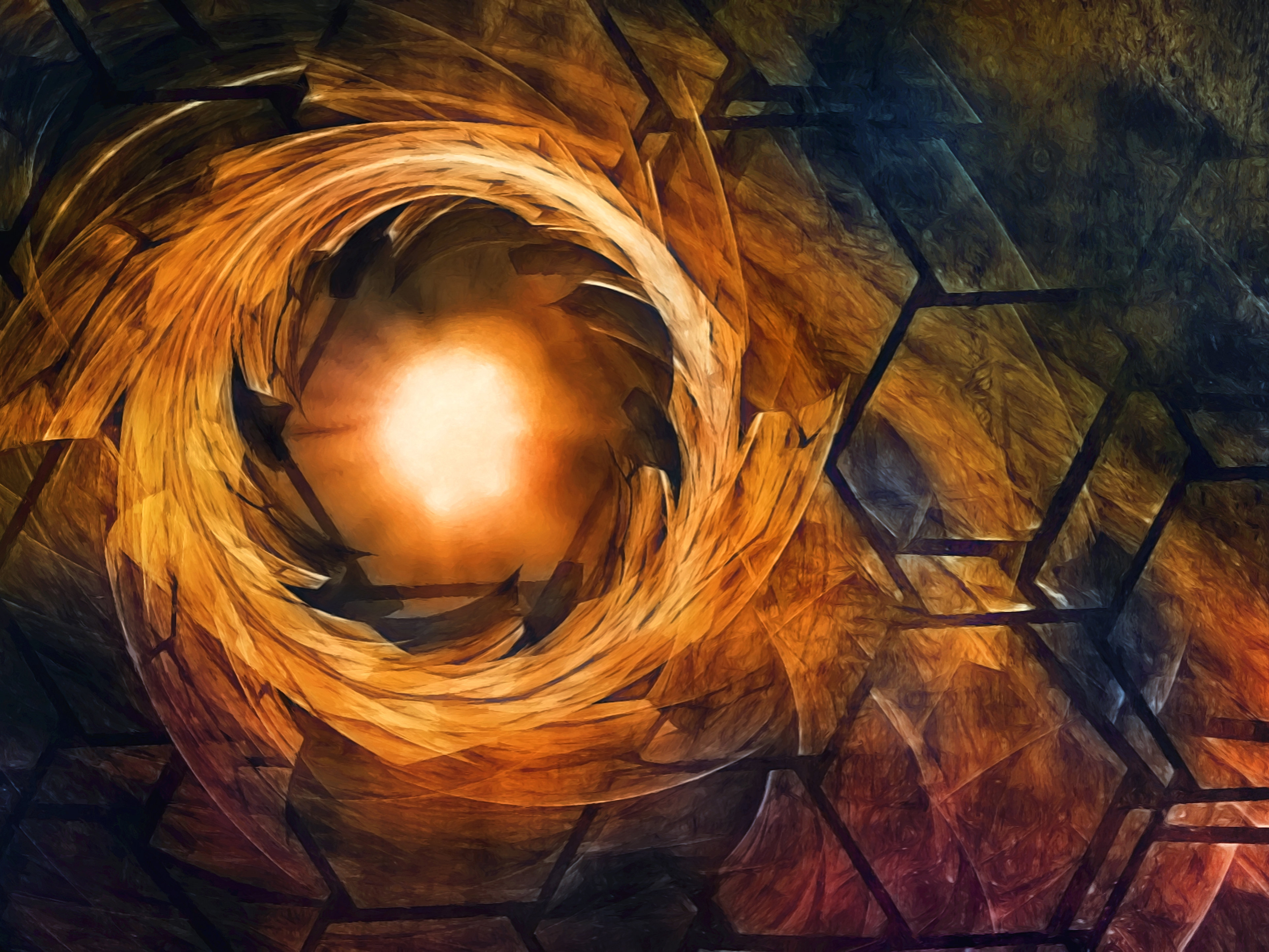 Made & Curated Vortex of Fire by Scott Norris - Graphic Art | Wayfair